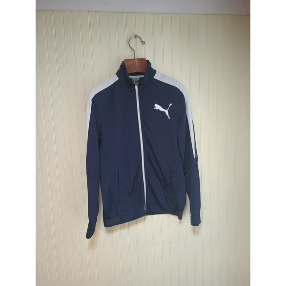 Puma | Jackets & Coats | Puma Mens Contrast Track Jacket Blue Size S ...